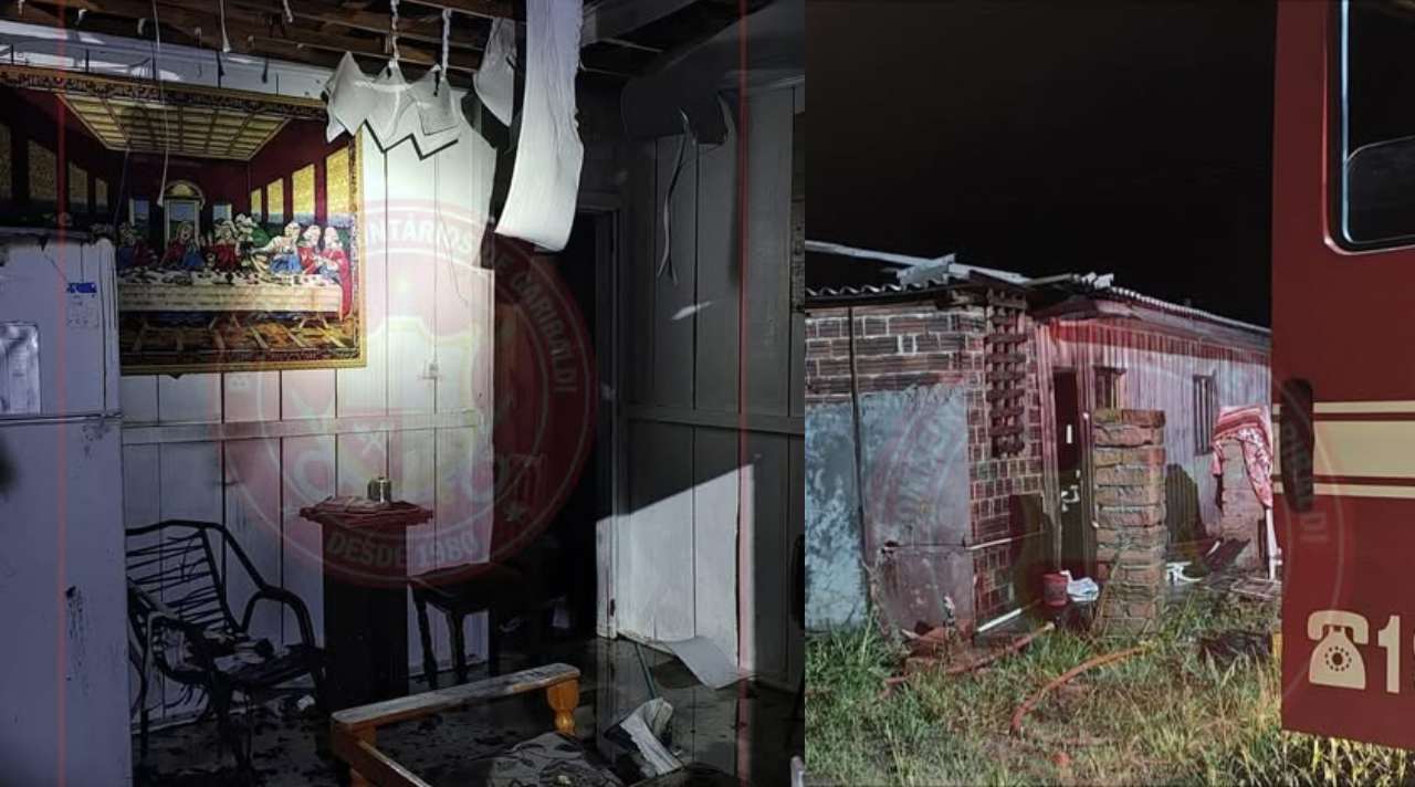 Bombeiros combatem incêndio em residência em São Roque Figueira de Mello, em Garibaldi | Studio ...