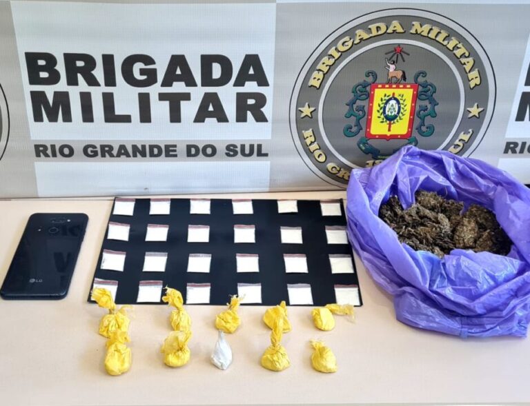 Brigada Militar prende jovem por tráfico de drogas em Serafina Corrêa ...