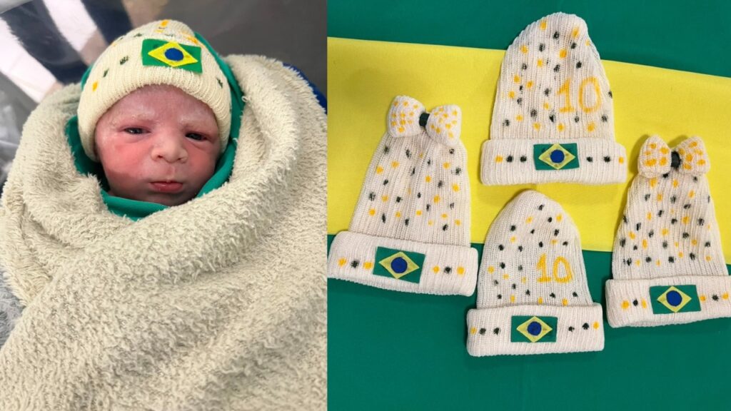 Bebês nascidos no Hospital São João Batista recebem Toucas da Copa em ...